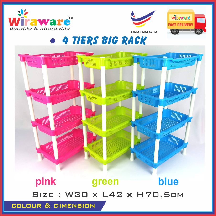 2/3/4 Tiers Big Multipurpose Rack / Big Rack / Rak Serbaguna Besar | Lazada