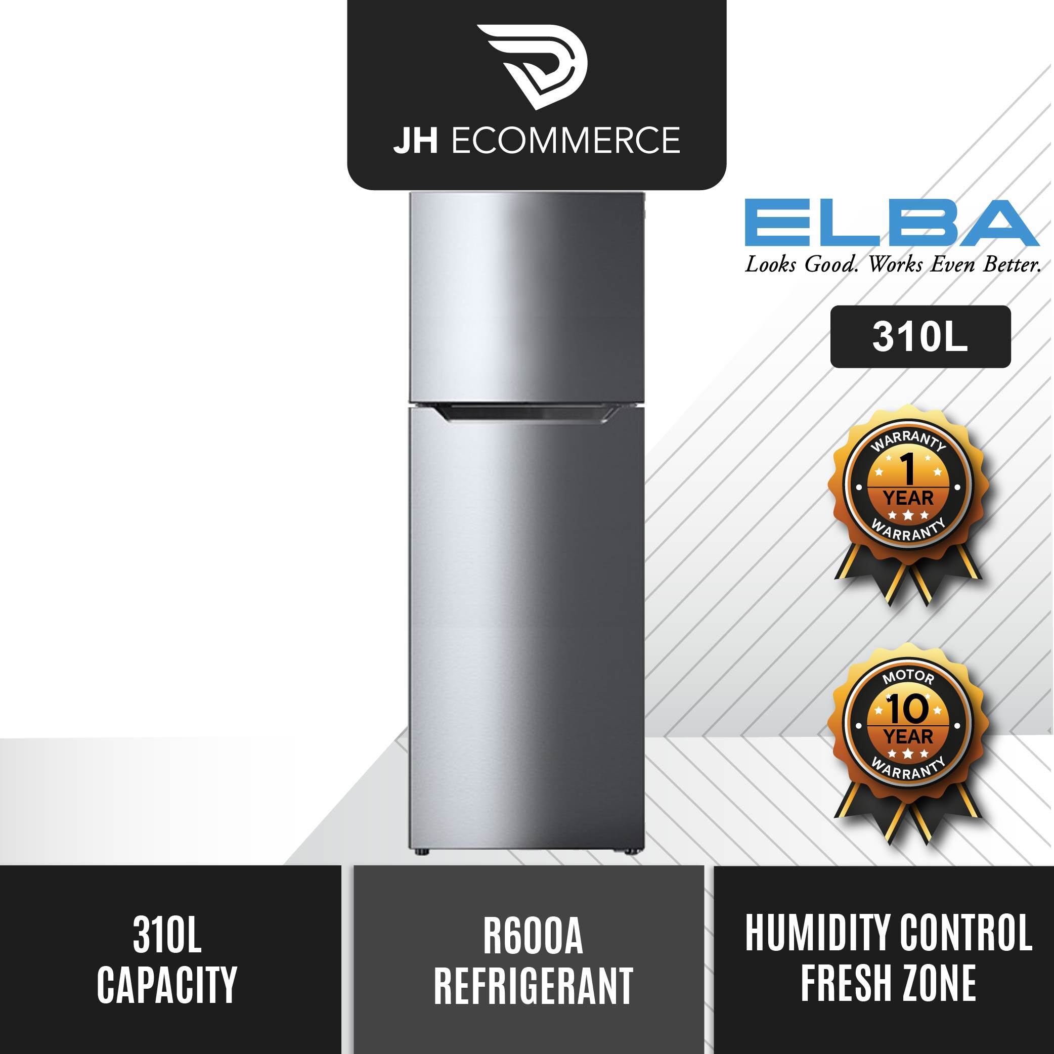 Elba Italy 310L Ultimo 2-Door Refrigerator ER-G3125 (SV) | Fridge ...