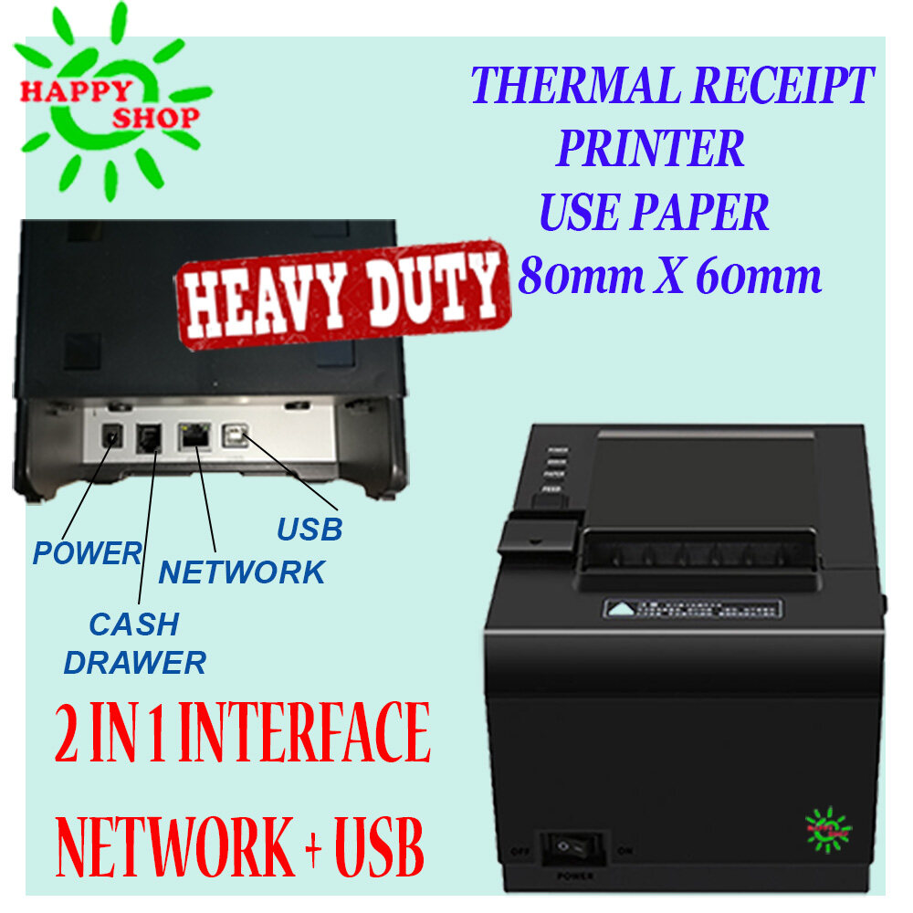 GM Thermal Receipt Printer - 80mm Resit Printer | Lazada