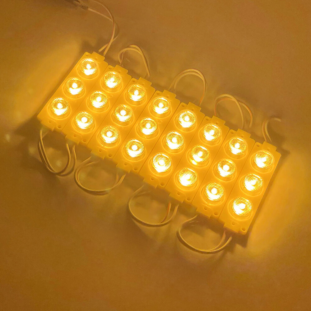 4PCS 12V 24V LED Module Truck Side Marker Indicator Light 3 LED Super ...