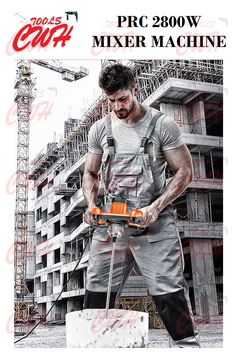 PRC 2800W 6SPEED ADJUSTABLE HAND HELD PORTABLE CAMPUR CONCRETE CEMENT ...