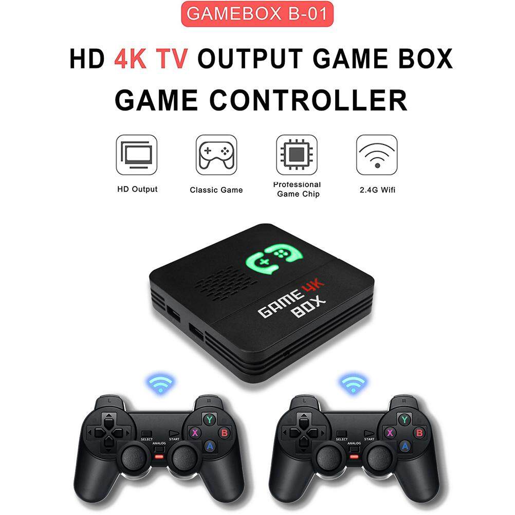 Wireless 2.4G Game Consoles Dual System Console Built-in 6700 Games ...