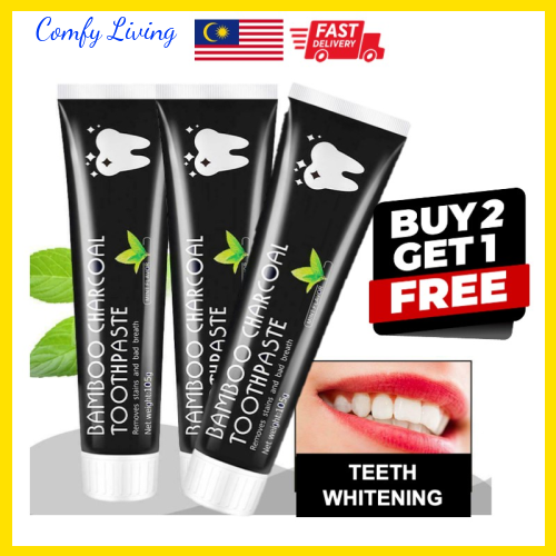 Comfy Living Toothpaste Activated Charcoal Toothpaste Natural Activated ...