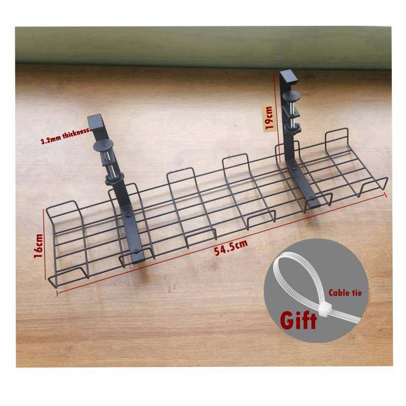 Under Desk Cable Management Wire Organizer Tray Table Pc Cabel Manager ...