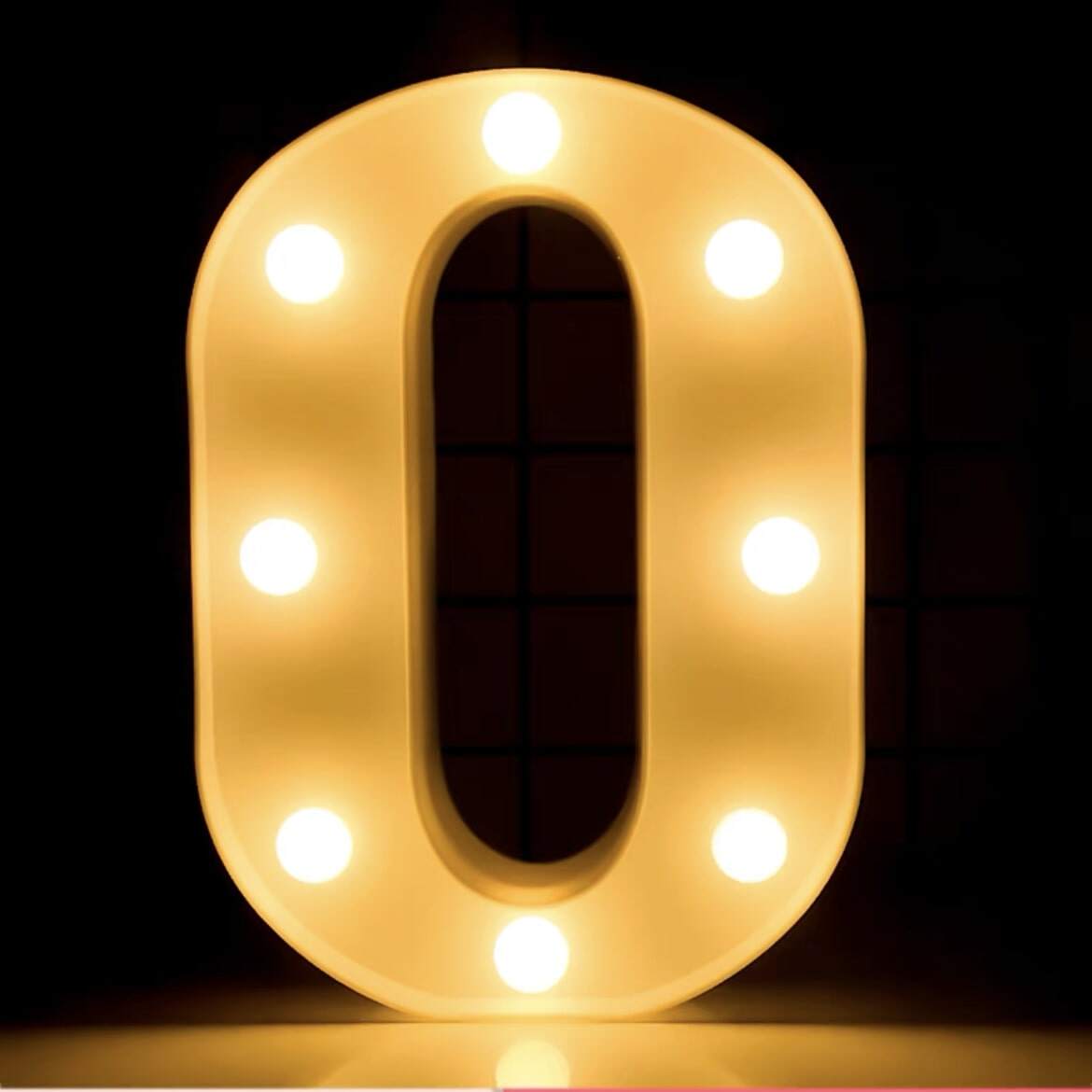 LED Light 3D English Letter Alphabet Number Word Party Decoration ...