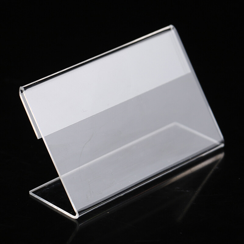 MUXI 5pcs Acrylic Desk Sign Label Frame Price Tag Display Business Card ...