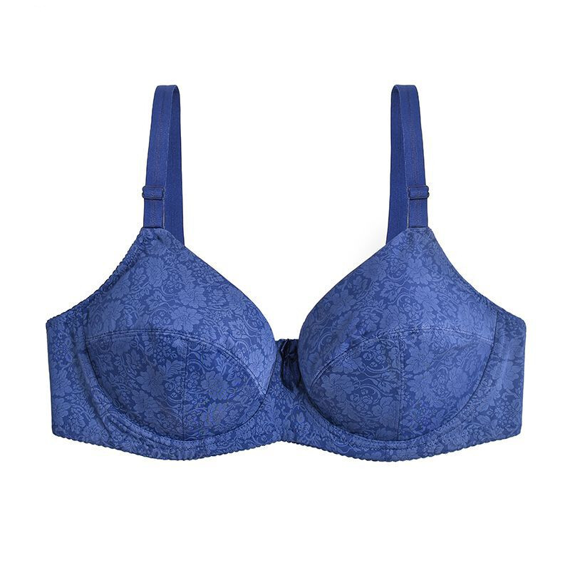 Plus Size Bra Big Cup D E 40-48 Wired Bras No Foam Thin Soft Material ...