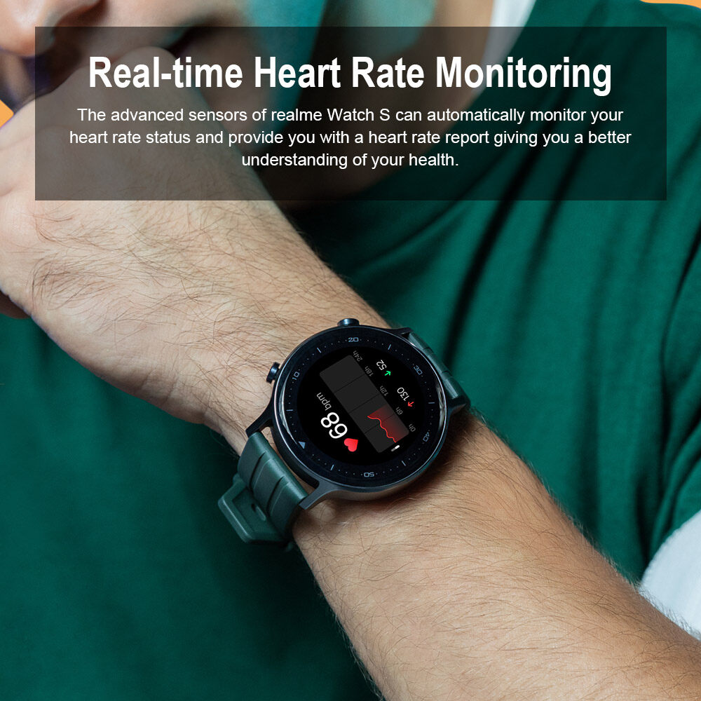 Realme Watch S Smart Watch 16 Sports Modes Fitness Watch Real-time ...