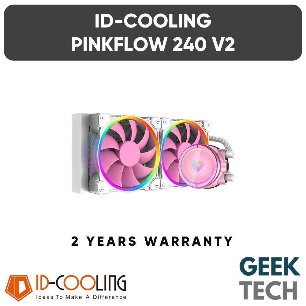 ID-COOLING PinkFlow 240 V2 ARGB AIO All-In-One CPU Liquid Cooler | Lazada