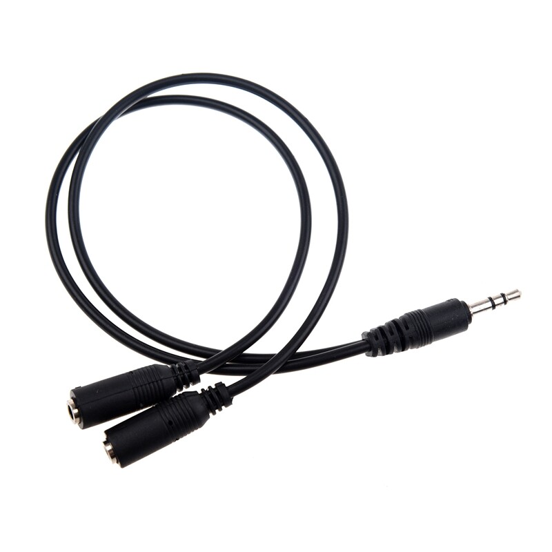 Audio Jack Y Cable 3,5mm Jack Plug Stereo at 2 x 3.5 mm Stereo Jack ...