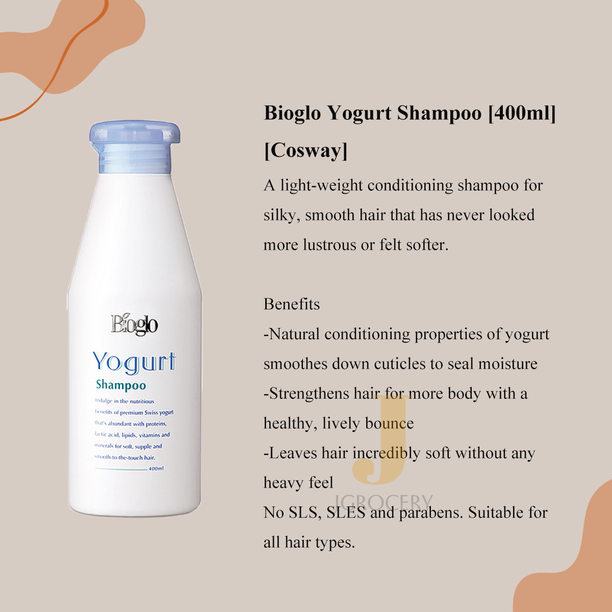 Bioglo Yogurt Shampoo/ Yogurt Shower Cream [400ml] [Cosway][10/2024 ...