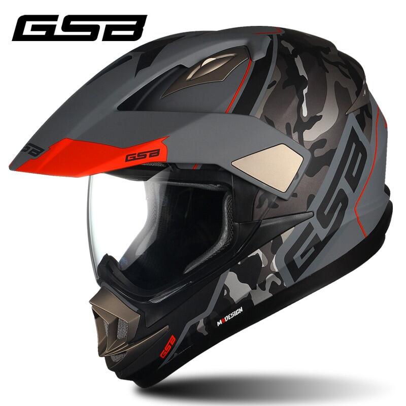 GSB XP14 Motorcycle Helmet Men Motocross Helmet Full Face Moto Helmet Cross Downhill Off-road ...
