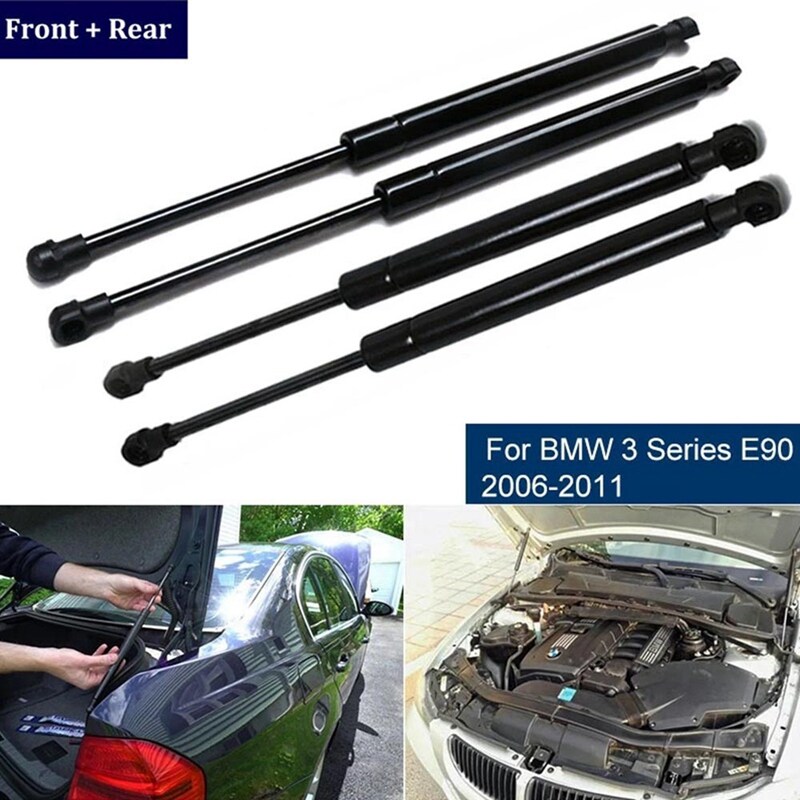Front Hood+Rear Trunk Tailgate Gas Shock Struts for-BMW E90-E93 Sedan 2006-2011 - Soda sports ...