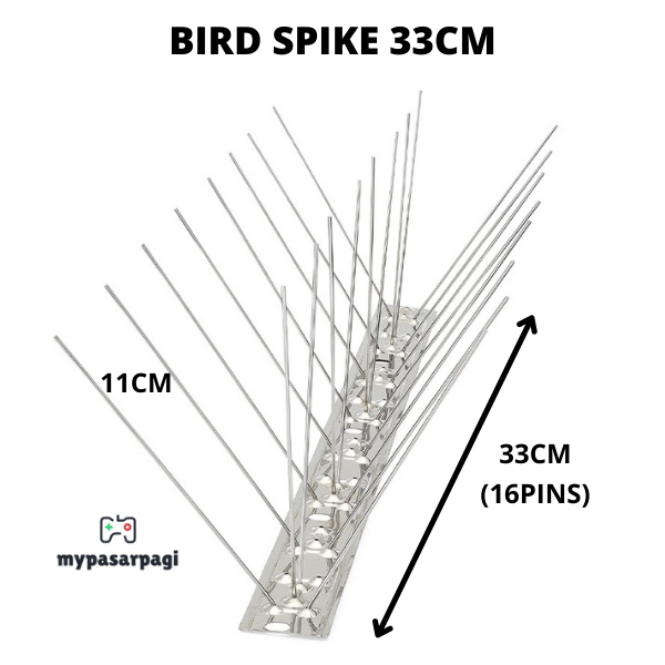 33cm Spike Halau Burung Bird Spike Bird Repeller Chase Bird Reflective ...