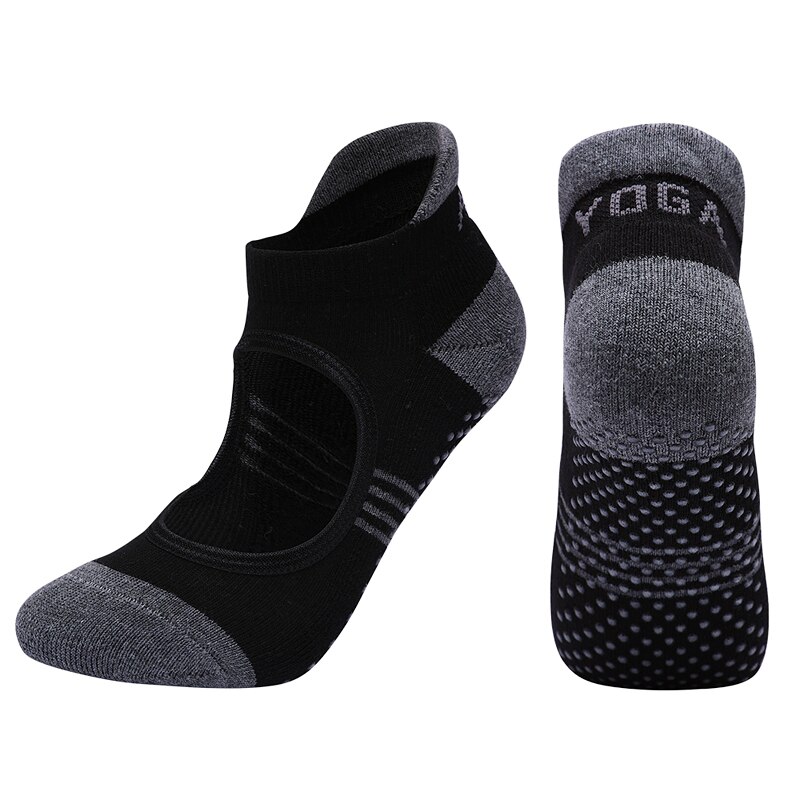 Women Backless Pilates Socks Towel Bottom Breathable Anti Slip Yoga ...