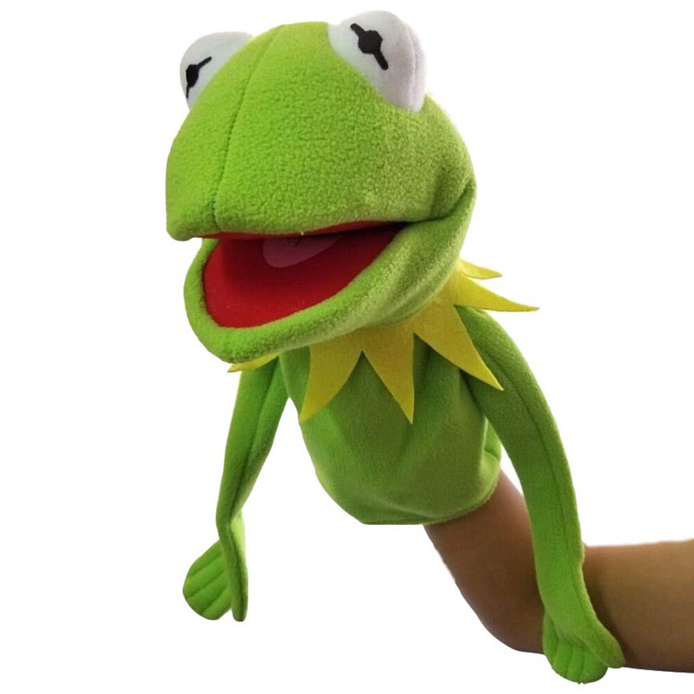 40cm Big Frog Puppet Show Plush Hand Puppet Toy Child Baby Early ...