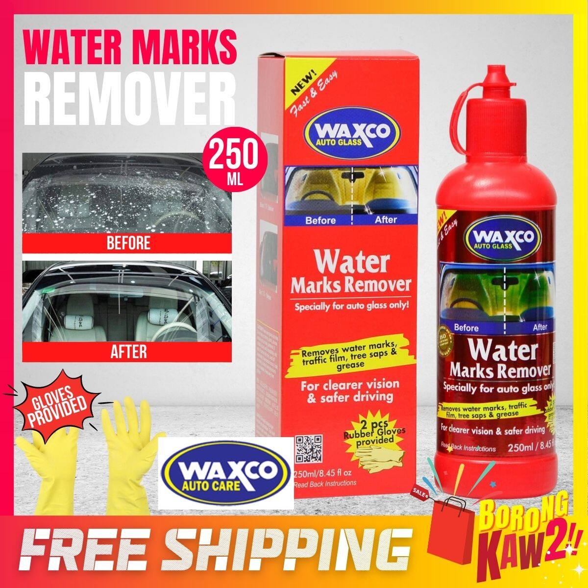 WAXCO 250ml Watermark Remover Car Window Windscreen Stain Water Mark ...