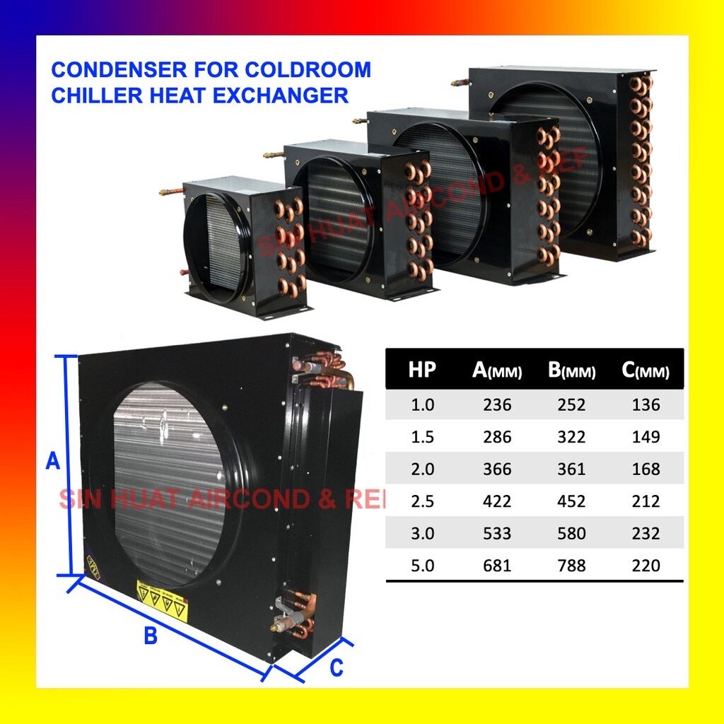 CONDENSER FOR COLDROOM CHILLER HEAT EXCHANGER COLD ROOM CONDENSER ...