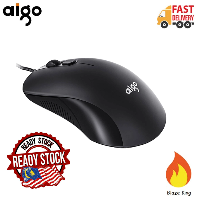 Aigo BM21 Wired Gaming Mouse Computer Mouse Gamer Business 4-Button ...