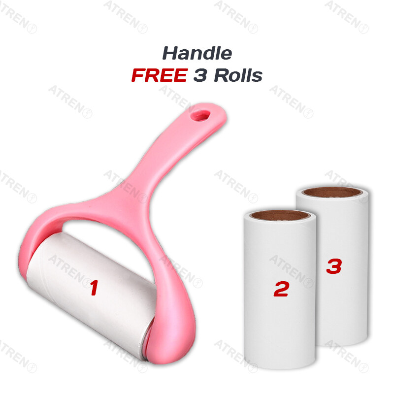 Lint Remover Carpet Dust Roller Lint Removal Roll Refill 60 Sheets ...