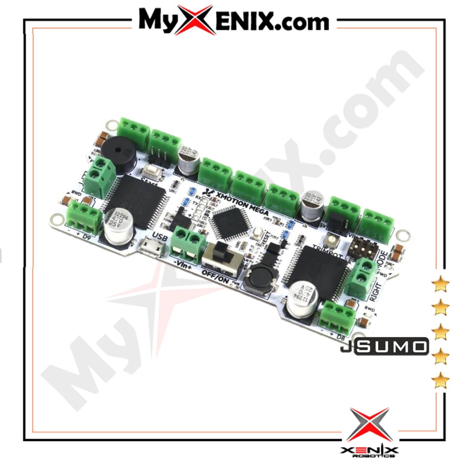 [Recommended] XMotion Mega Arduino Based All In One Controller (Arduino Sumo Robot) | Lazada