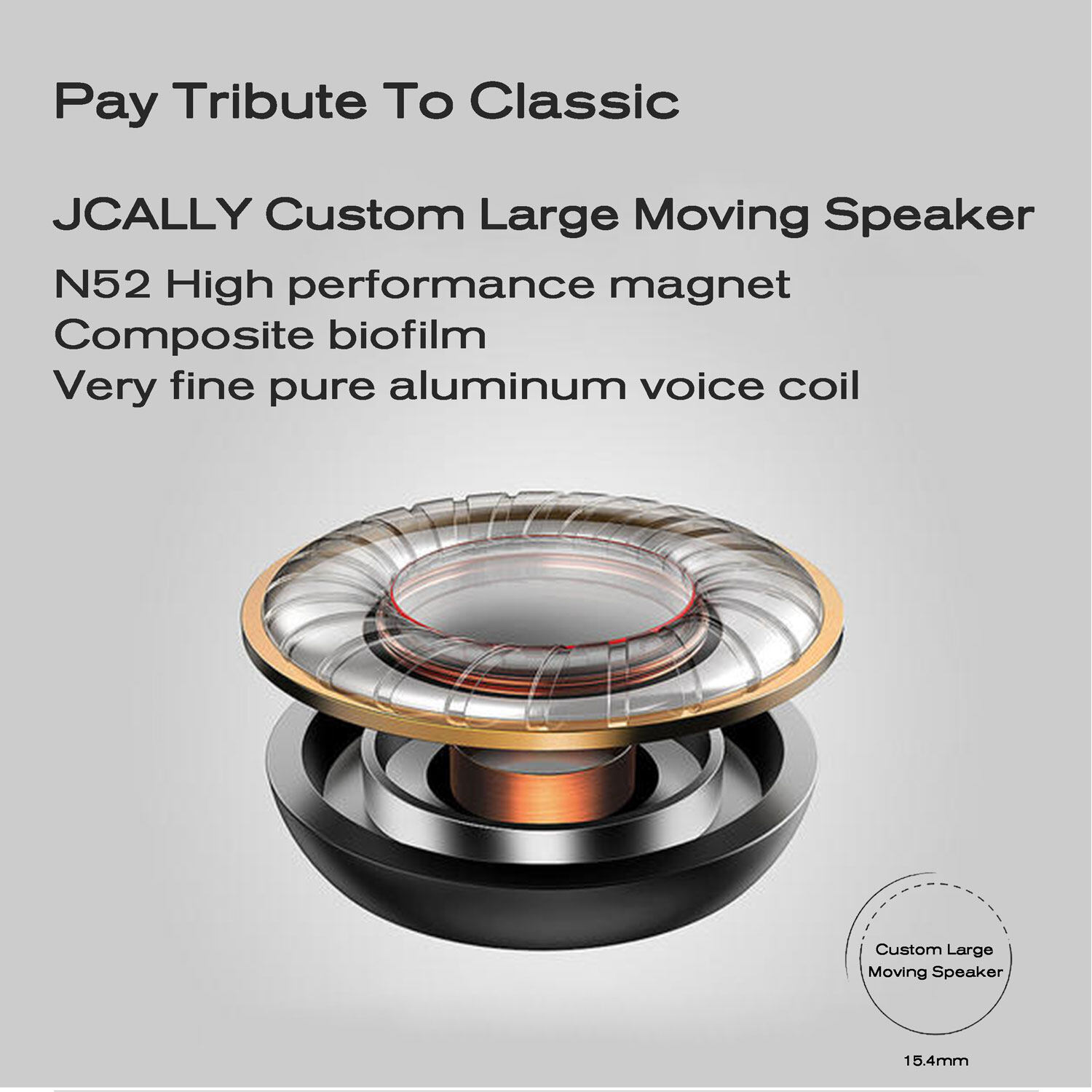 JCALLY JC10 15.4มม.พร้อมไดอะแฟรมหญิง Poison หูฟัง32โอห์มแบนหัวหูฟังเอีย ...