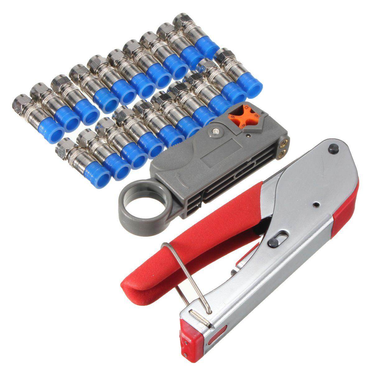 Professional F-Type Connector Crimping Tool Kit สำหรับ RG Connectors ...