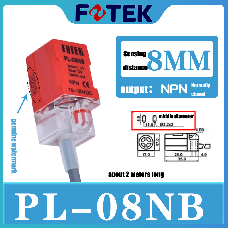 Original FOTEK proximity switch PL-08N PL-08NB KL-05N KL-08N NPN PNP normally open normally ...