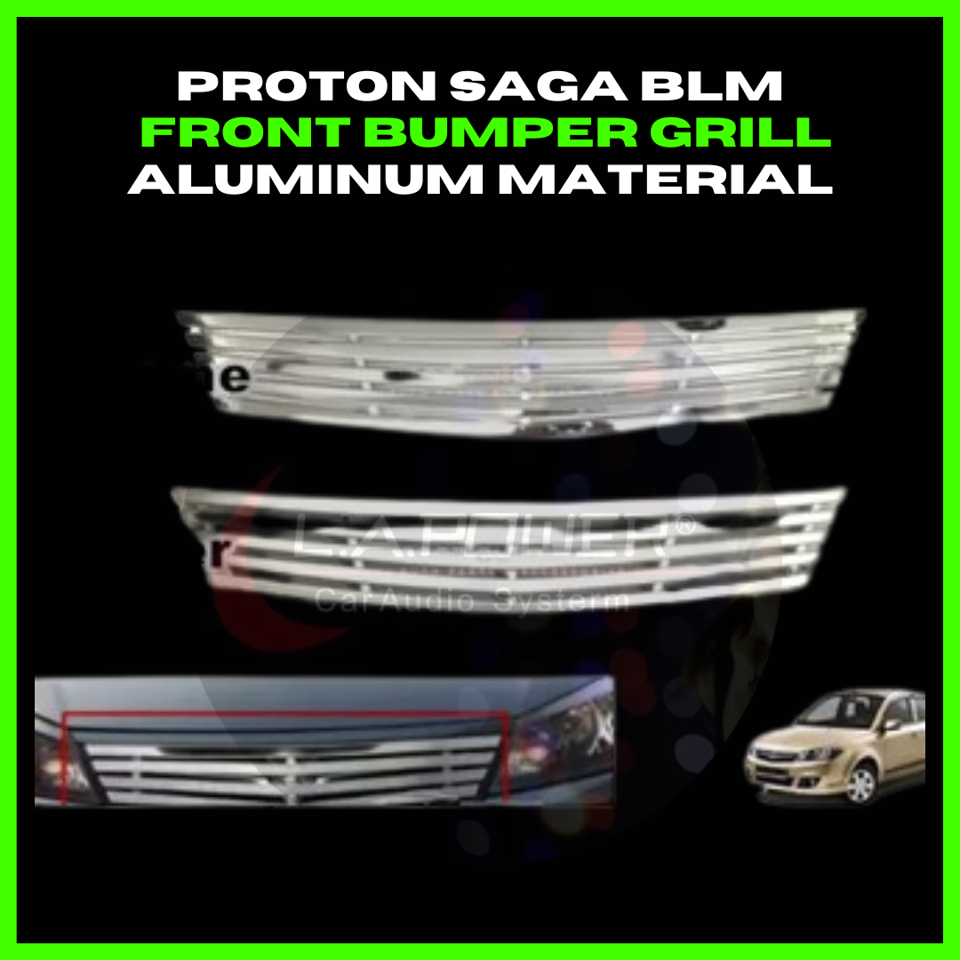 PROTON SAGA BLM FRONT BUMPER GRILL ALUMINUM MATERIAL | Lazada