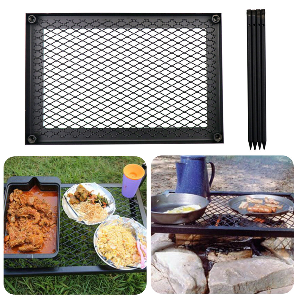 Iron Net Table High Reliability Practical Camping Home Kitchen Cooking ...