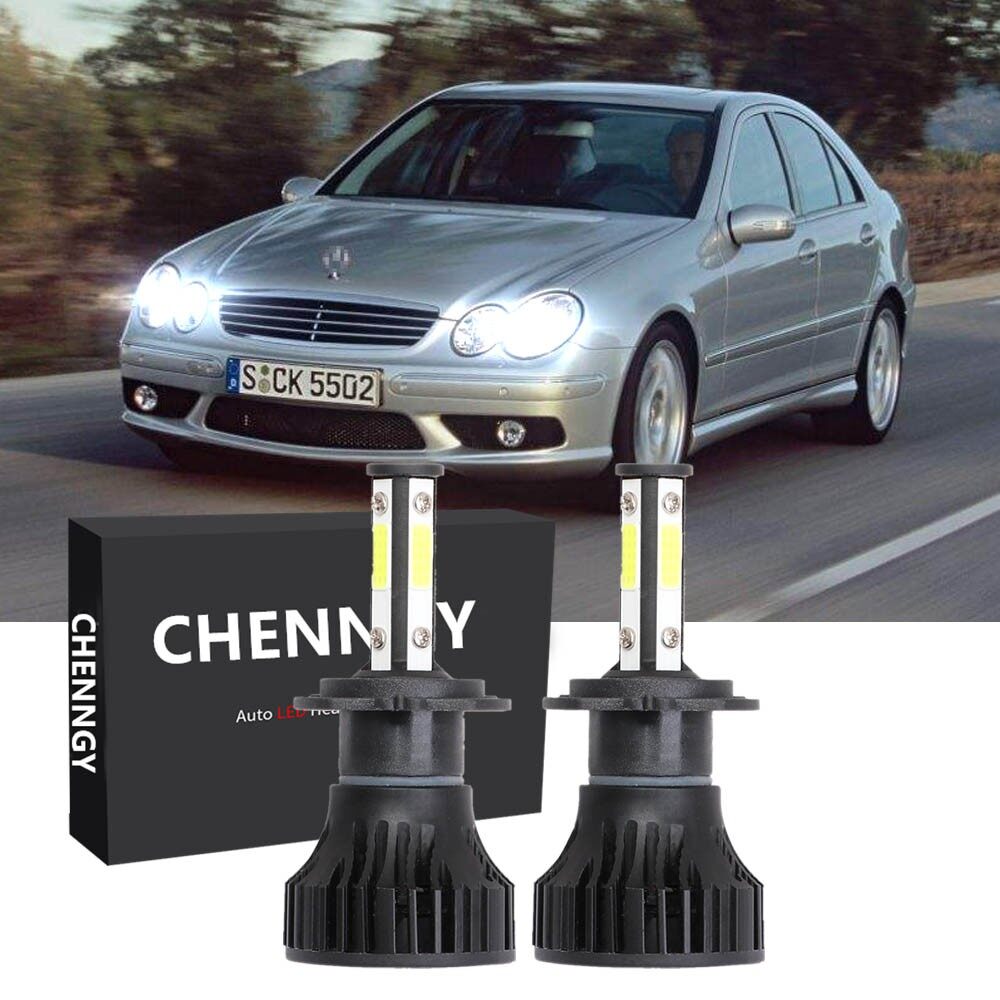 สำหรับ Benz W211 W210 W124 W212 W204 W203 W205 W220 W221-2Pc 6000K ...