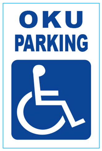 OKU PARKING SIGNAGE 400x600mm *PVC STICKER *HIGH IMPACT FOAM BOARD PP ...