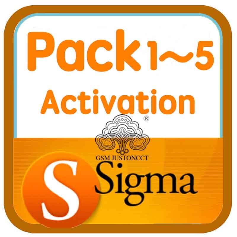 Sigma Pack 1 2 3 4 5 Activation For Sigma Box And Sigma Key Online ...