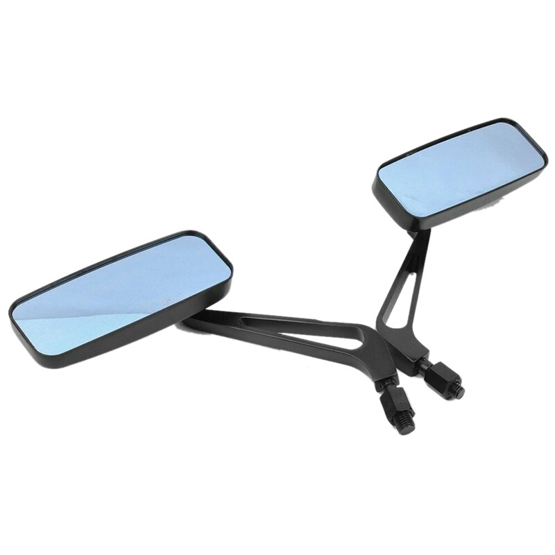 Universal Rectangle Motorcycle Rearview Side Mirrors Retro Motorcycle ...