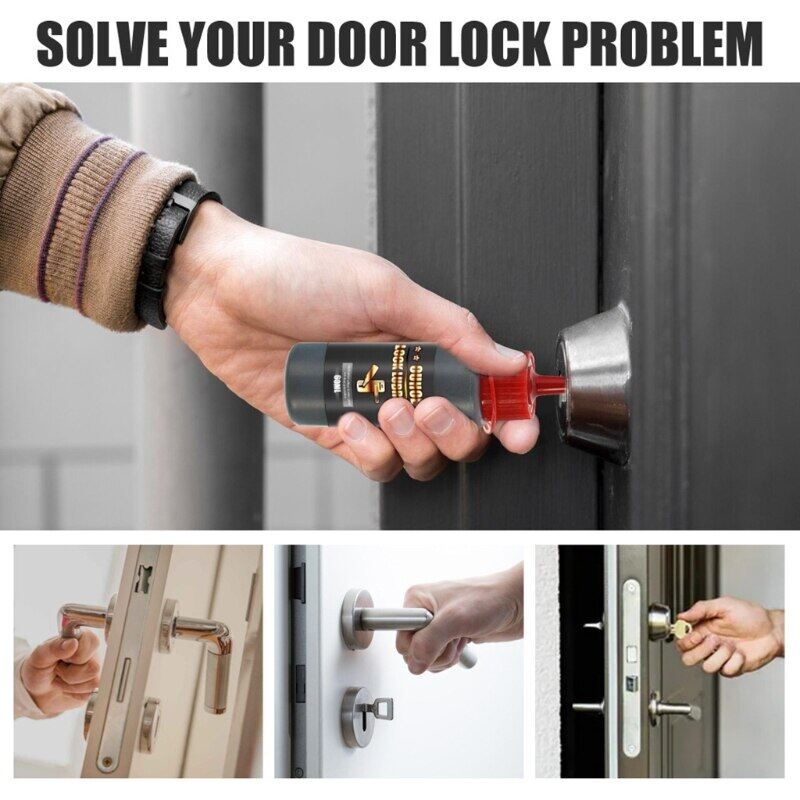 60Ml Lock Lubricant Graphite Powder Interior Door Lock Maintenance ผงก ...