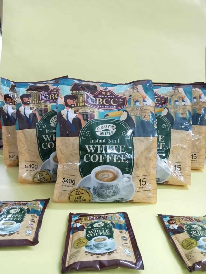 5 X BCC 3 in 1 White Coffee (15 sachets X 36gm) | Lazada