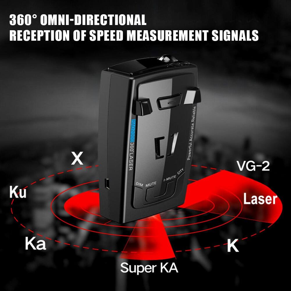 RAD2000 Car Radar Detector 12V Speed Radar Detector English Russian ...