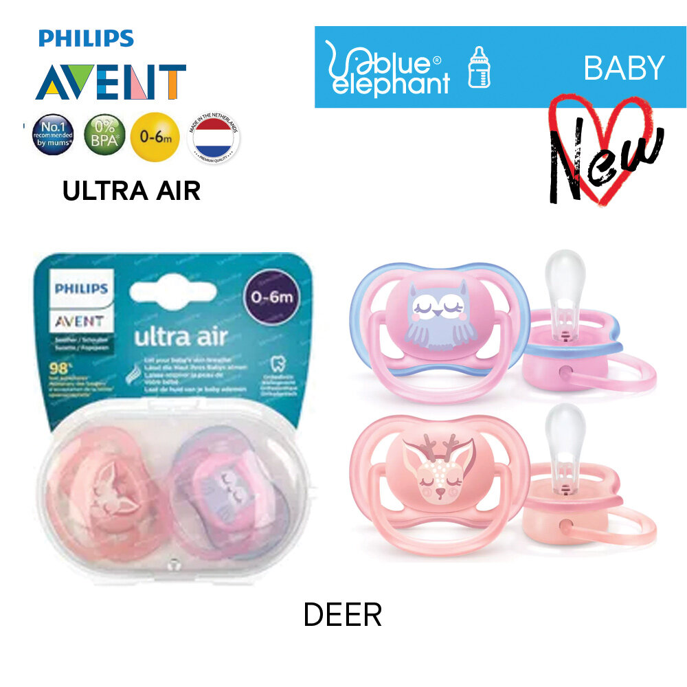 Philips Avent Ultra Soft Ultra Air Soother Pacifier 0-6 months with ...