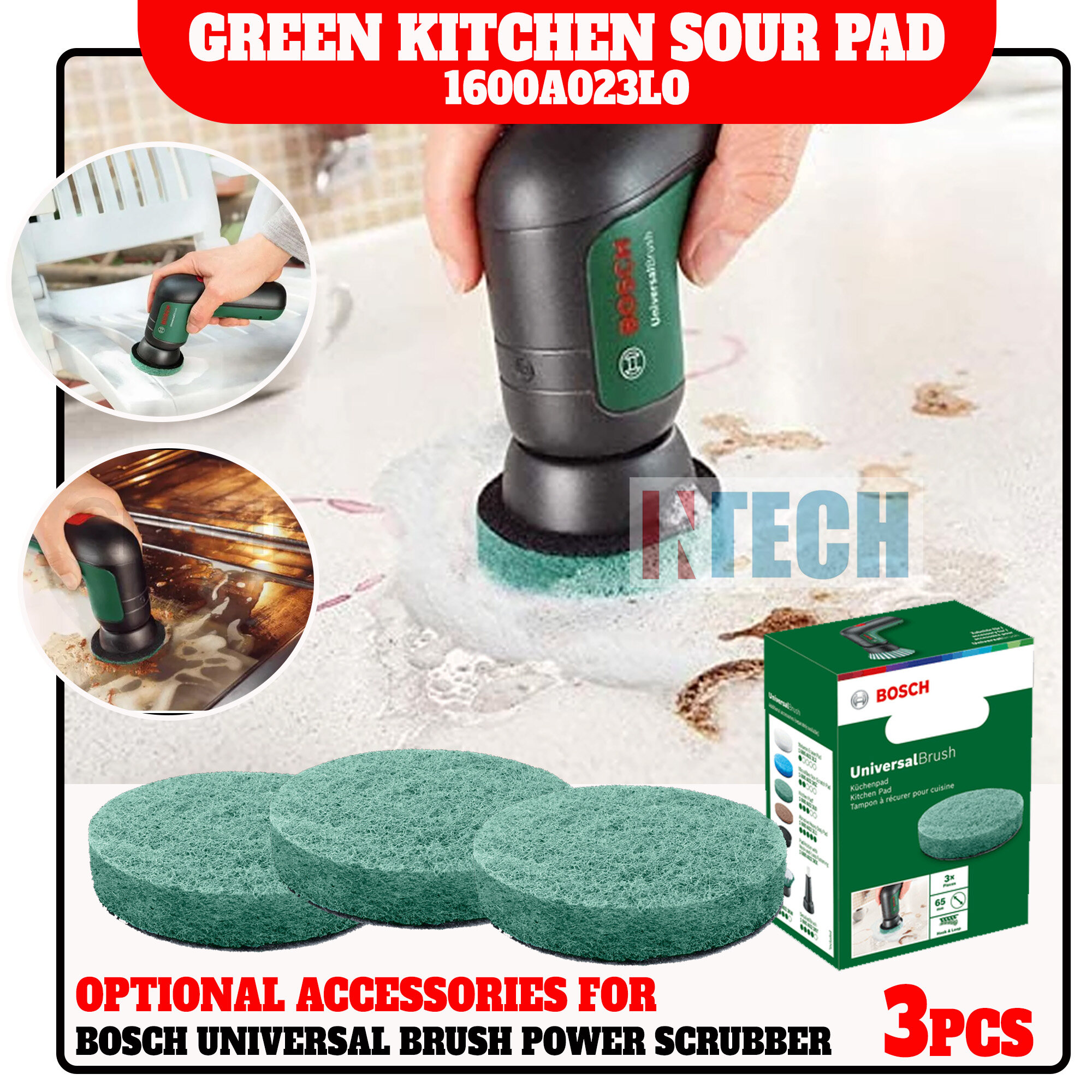 BOSCH 3.6V CORDLESS POWER SCRUBBER UNIVERSAL BRUSH 06033E0050 | Lazada
