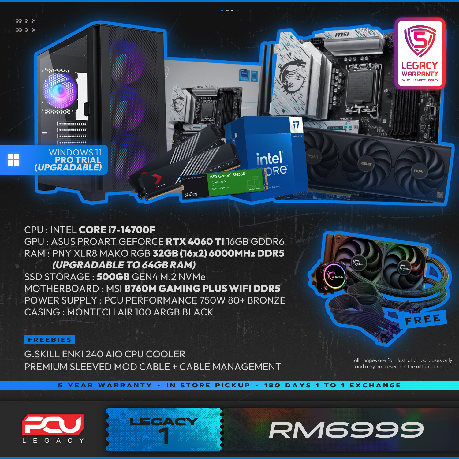 PCU CUSTOM FULL WHITE BUILD GAMING PC SNOWY / AMD RYZEN 5 / RYZEN 7 ...