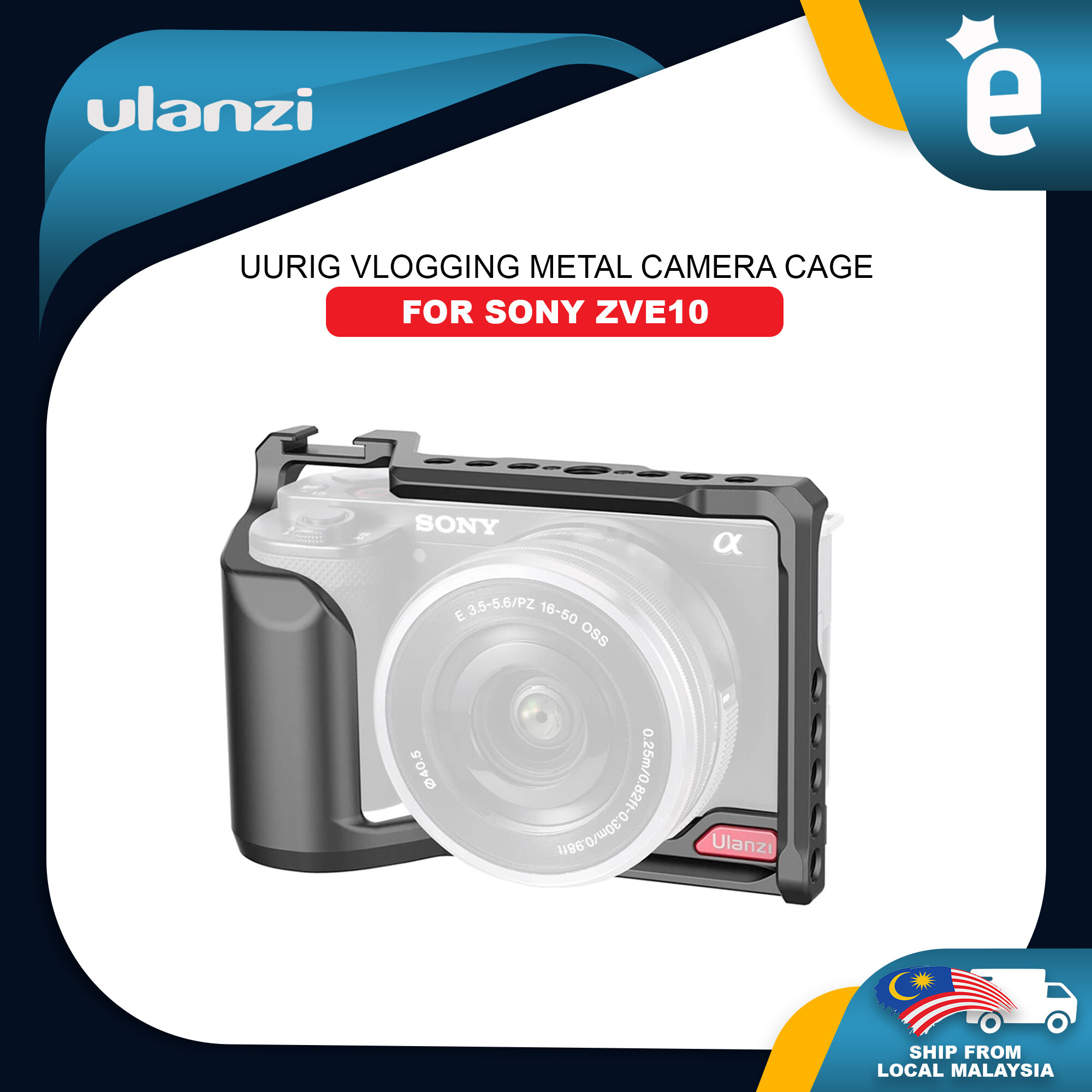 Ulanzi Camera Cage for Sony ZVE10 with Cage handle Built-in Arca Quick ...