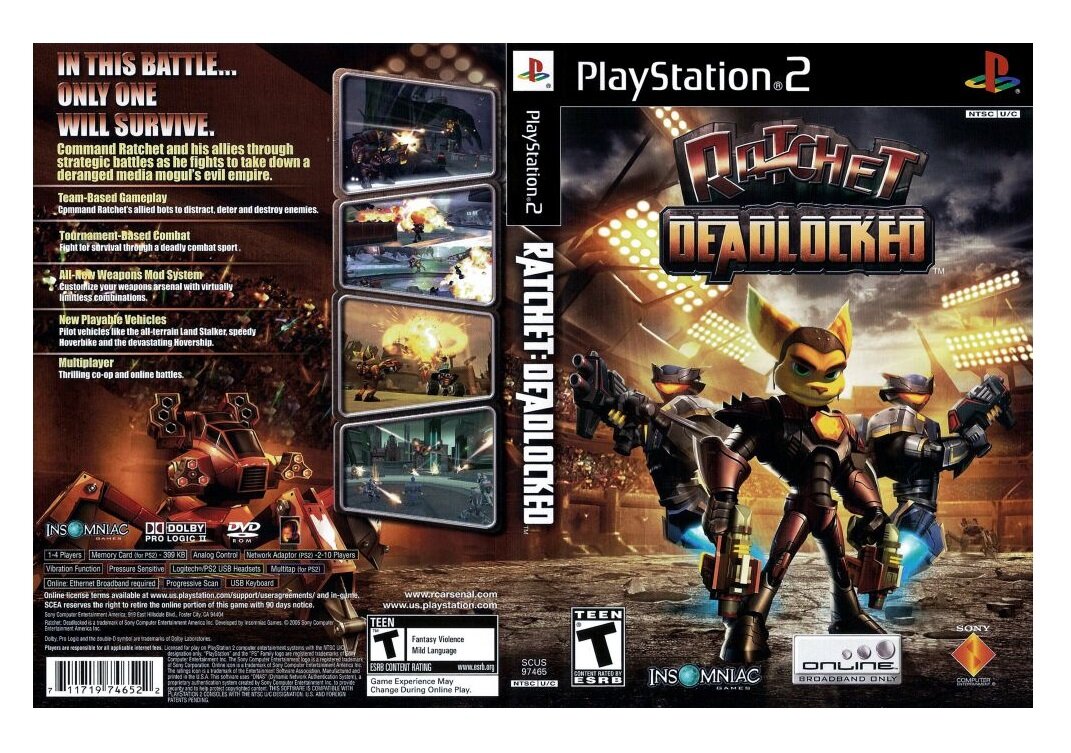 PS2 Ratchet : deadlocked (DVD Game) | Lazada