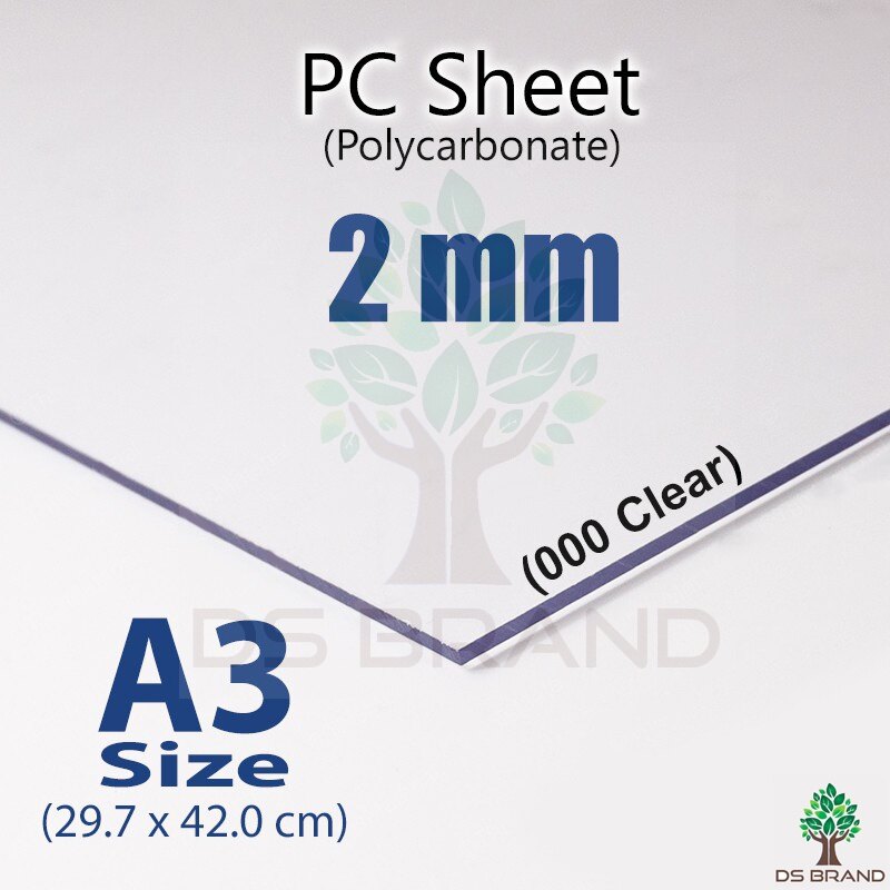 [ PC Sheet ] 2 mm A3 PC Sheet Polycarbonate Sheet | Lazada
