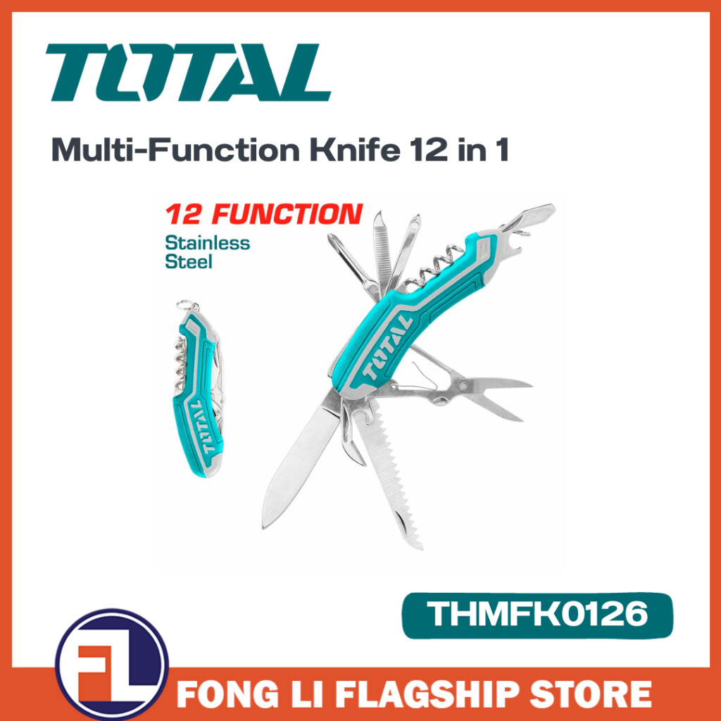 TOTAL Multi Function Knife (12 Function) THMFK0126 | Lazada