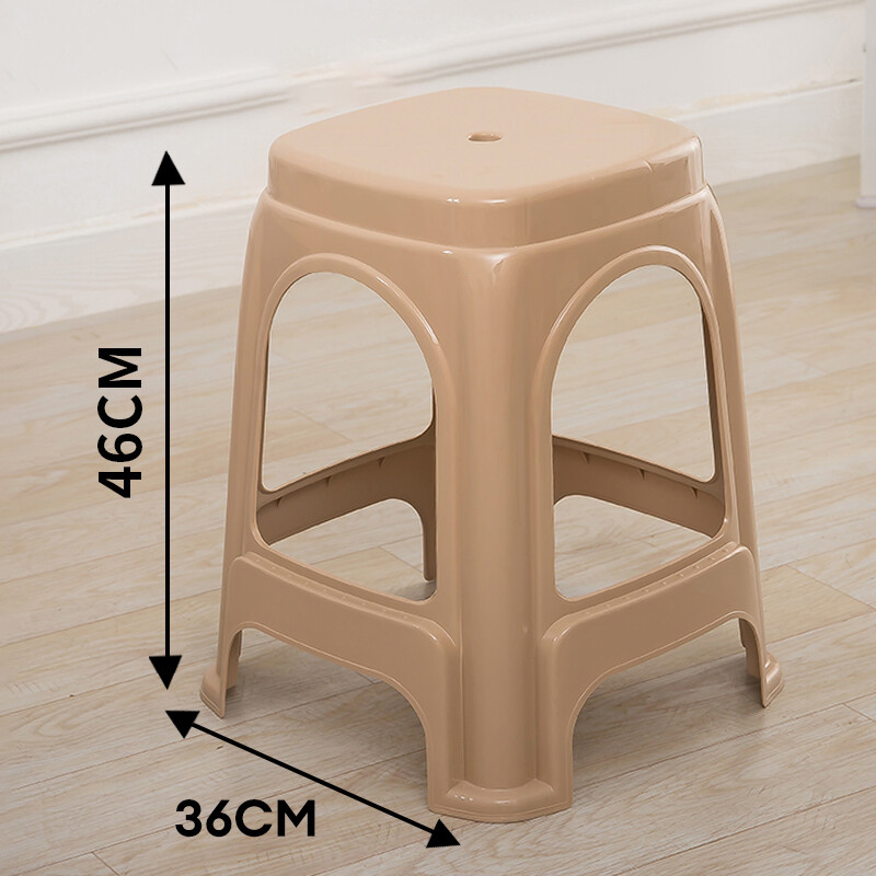 OTA-Plastic Stool Dining Stool Kerusi plastik Home Use Stool PP Stool ...