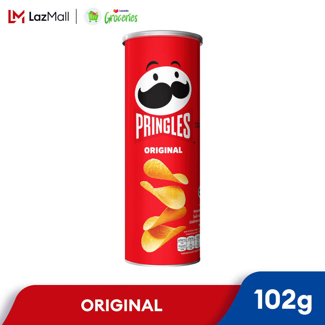 Pringles ORIGINAL Flavour Potato Crisp Chips 1 Can 102g (Halal) | Lazada