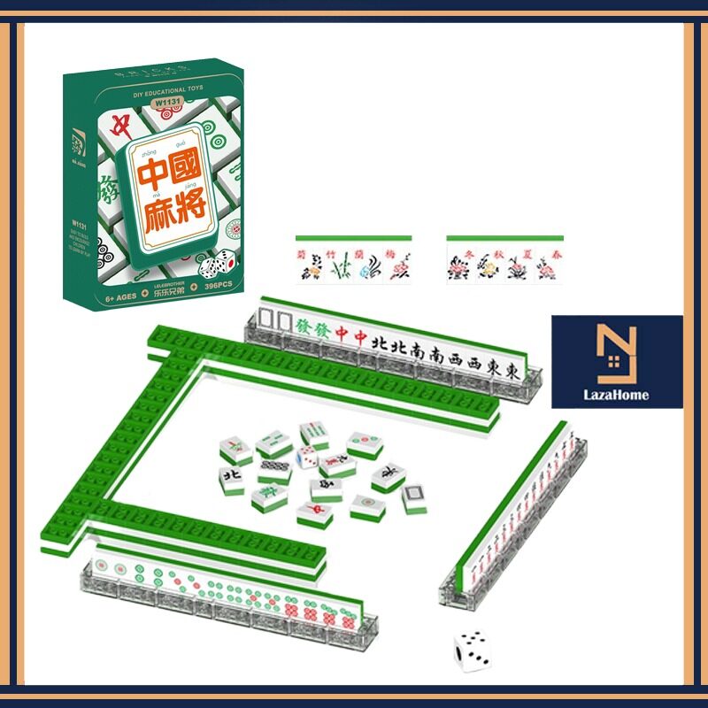 🏠LAZAHOME Mahjong Block 麻将积木 Mini Mahjong Blok 🏠 CraftyTiles Mahjong ...