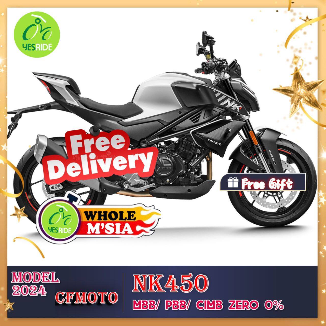 CFMOTO NK450 New Model 2024 | Lazada