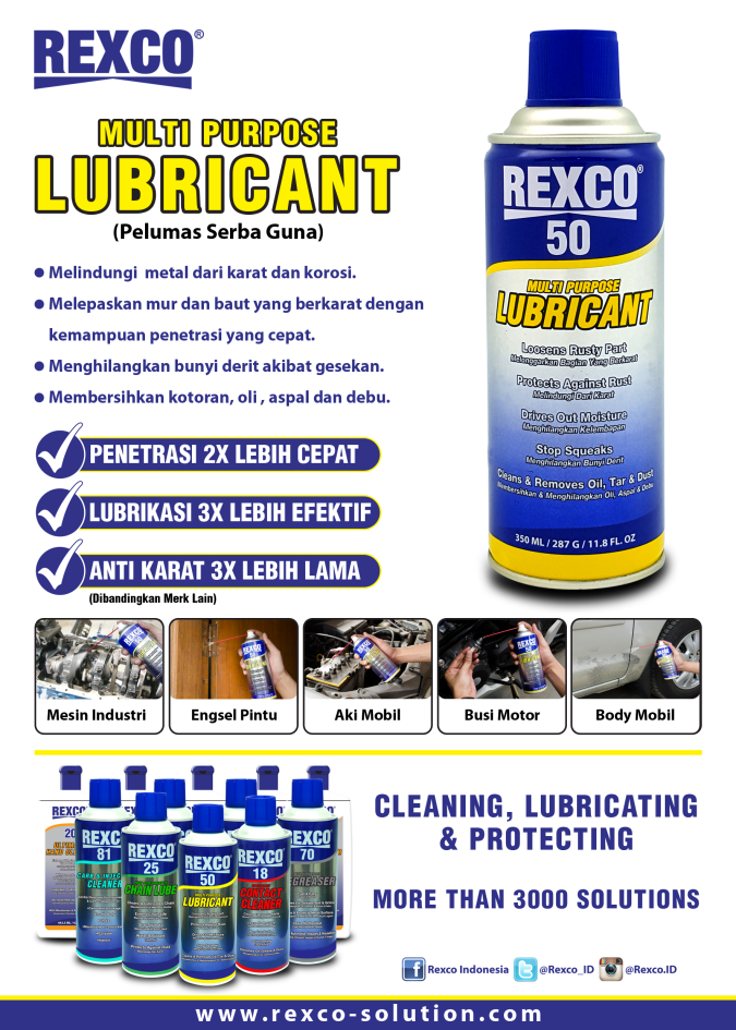 Rexco 50 Anti Rust Anti Corrosion Lubricant Multi Purpose Lubricant ...