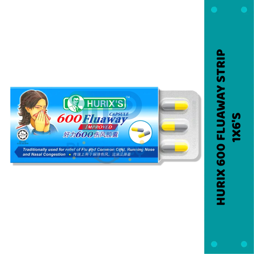 ️🚛FAST SHIPPING 🚛 ️HURIX'S Capsule 600 Fluaway 1x6's ( 1 strip/papan)🥰 ...